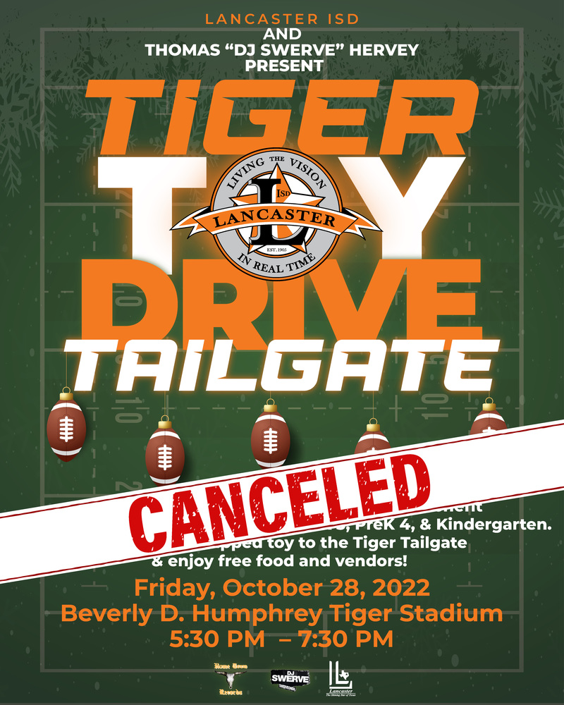 Tiger Toy Drive Tailgate Canceled | Houston Elementary